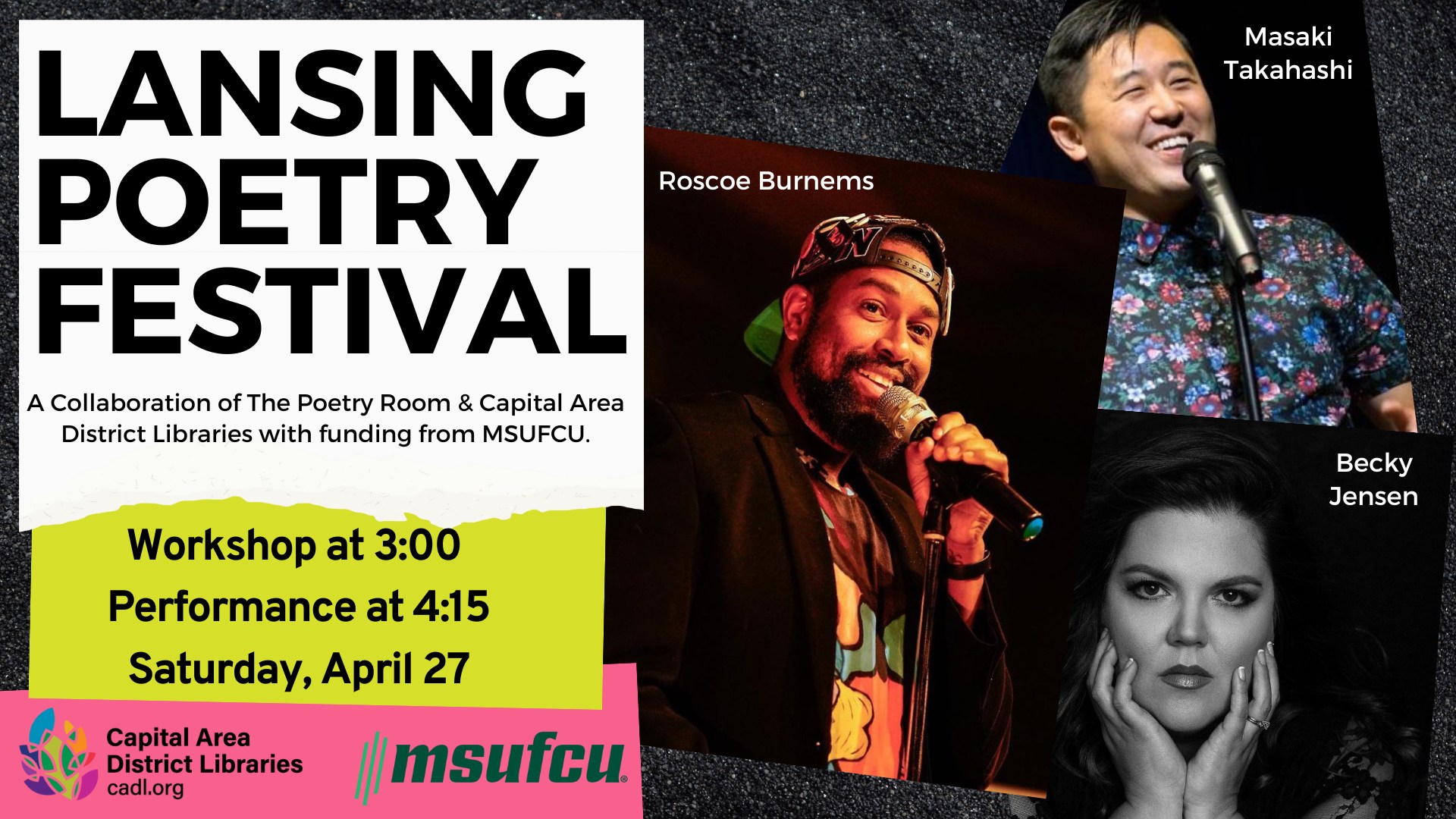 Poet Masaki Takahashi shares about upcoming Poetry Festival at CADL ...