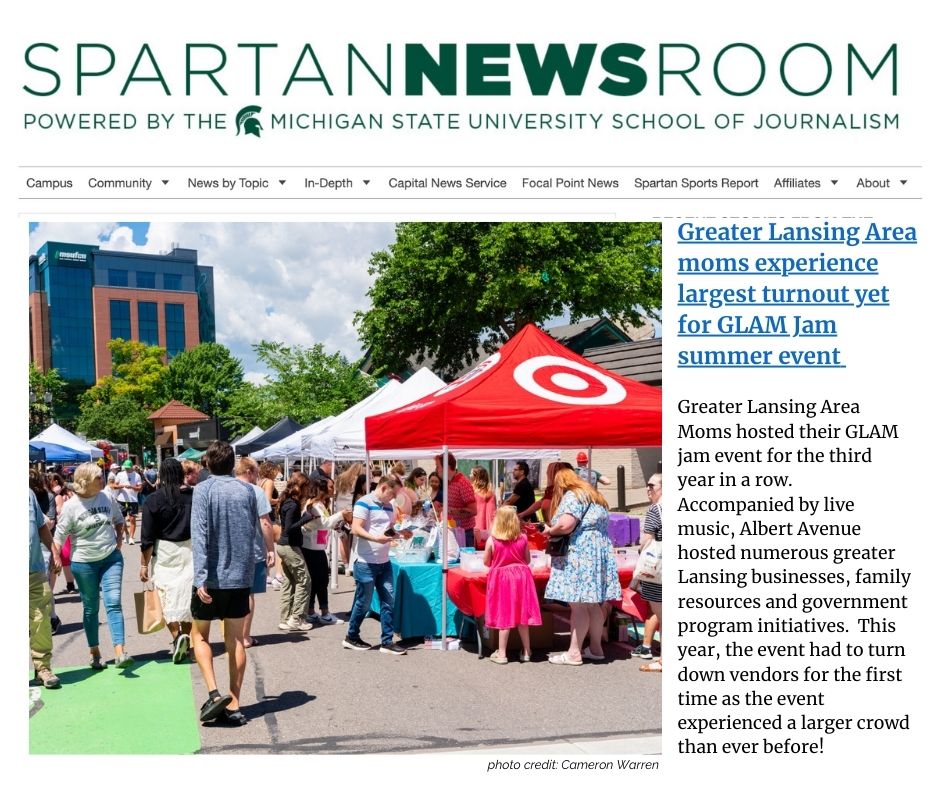 GLAM Jam feature in the Spartan News Room - Greater Lansing Area Moms