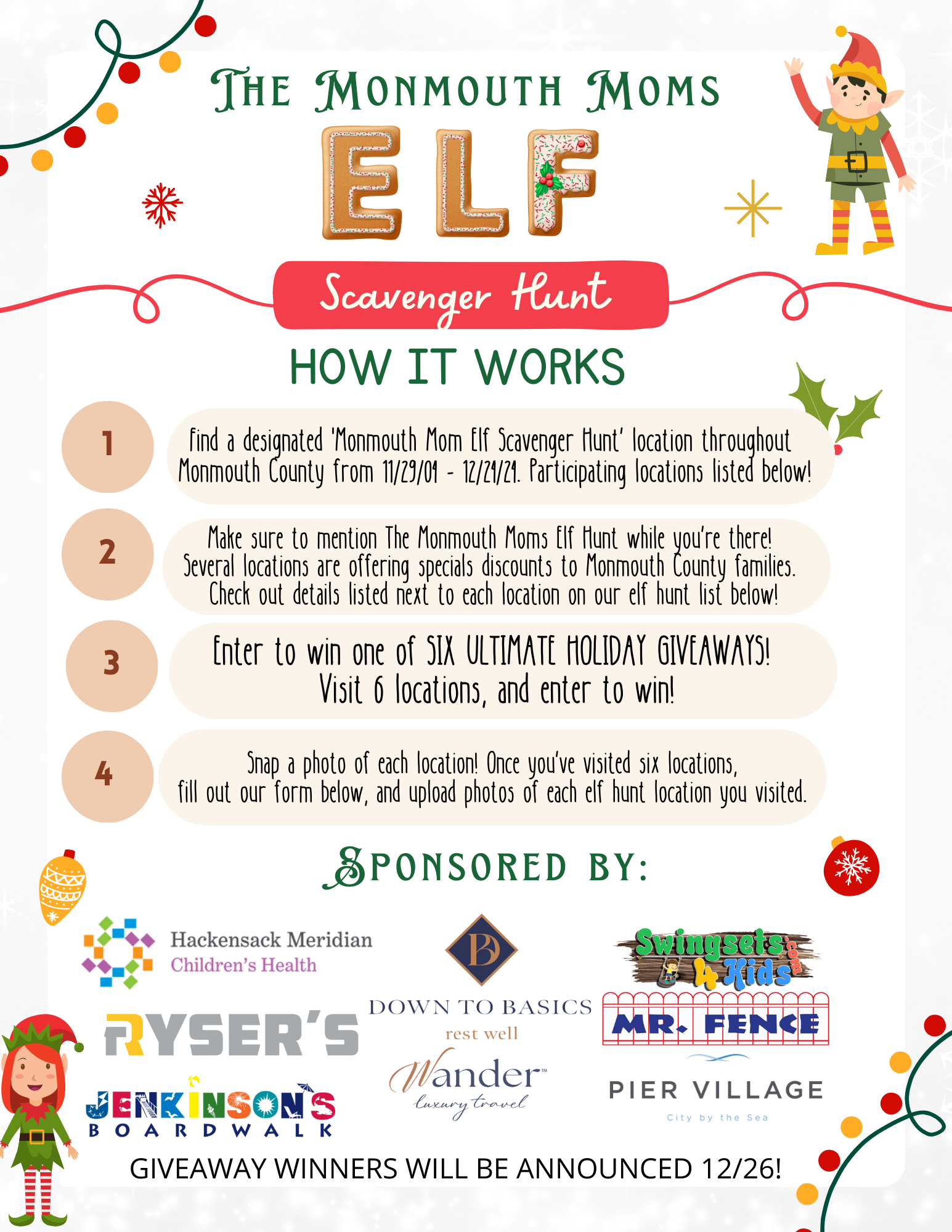 2024 Monmouth Moms' County Wide Elf Scavenger Hunt List! - The Monmouth ...