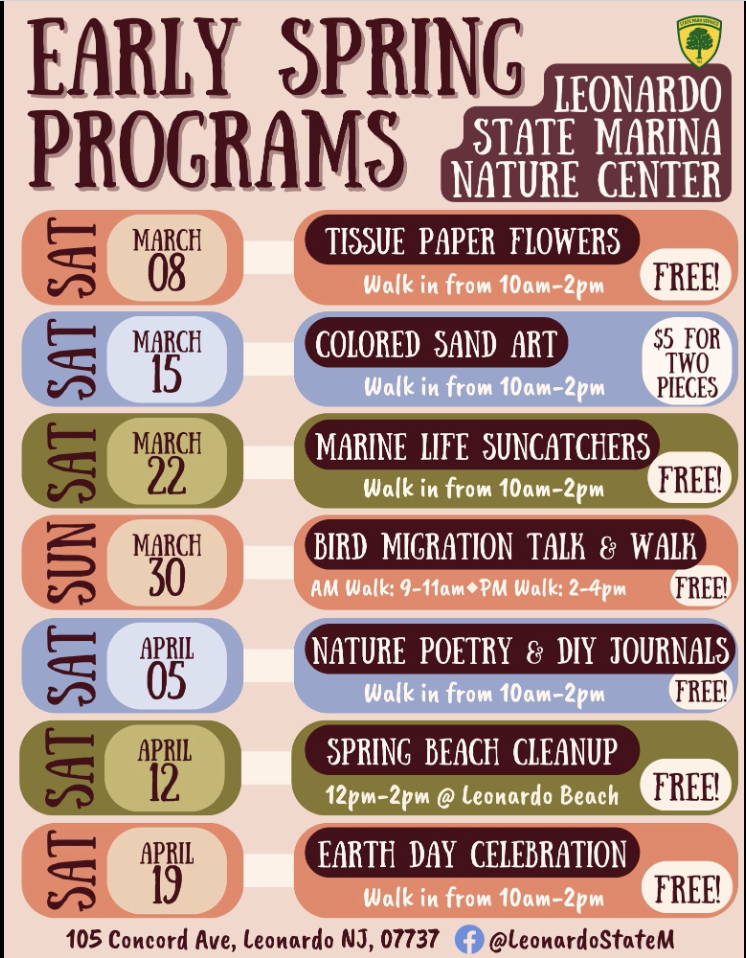 Leonardo State Marina Early Spring Programs - The Monmouth Moms