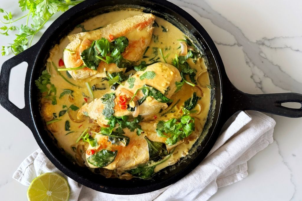 Whole 30 - Thai Inspired Coconut Lime Chicken Skillet - Westport Moms