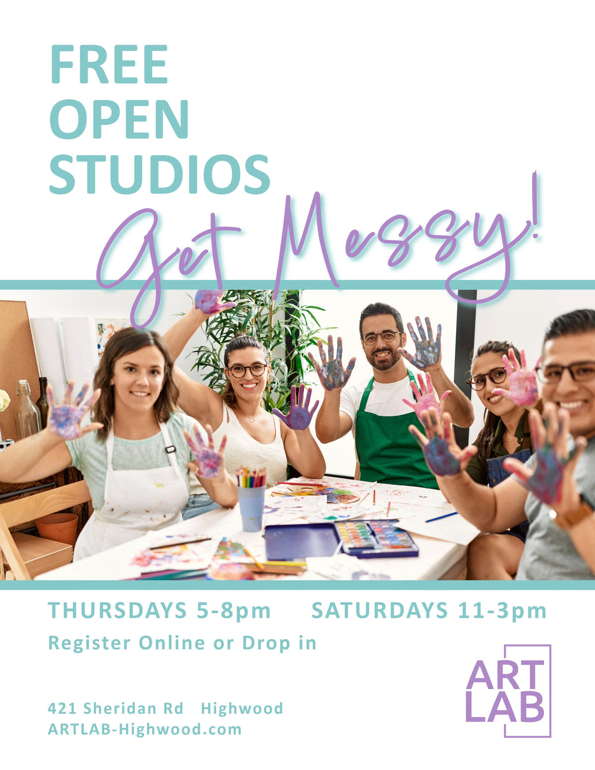 FREE Open Messy Time @ Art Lab - Chicago North Shore Moms