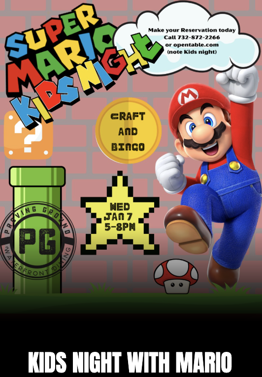 Proving Ground Kids Night with Mario - The Monmouth Moms