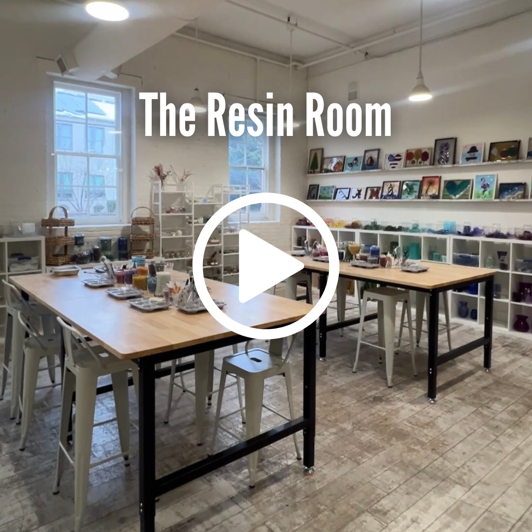 The Resin Room DIY Glass + Wood Resin Art - Anne Arundel Moms
