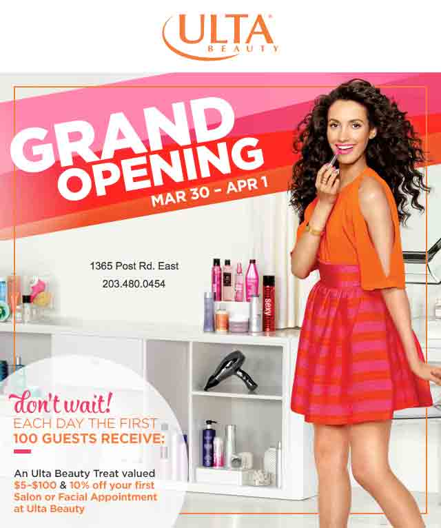 ULTA Westport Grand Opening - March 30th-April 1st! - Westport Moms