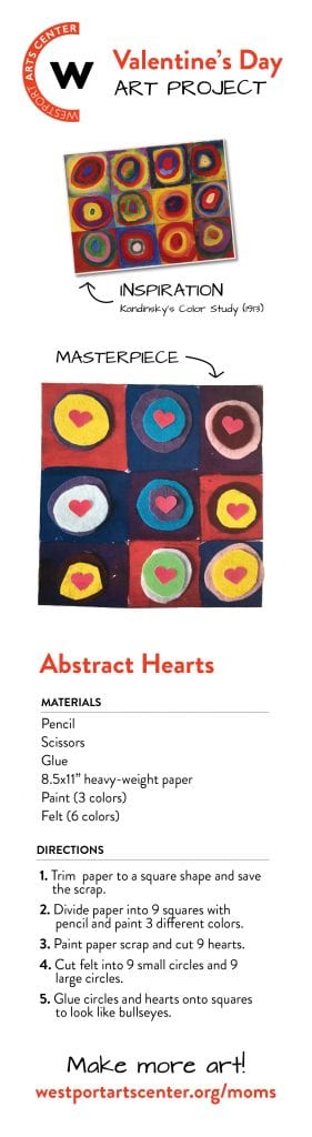 Easy and FUN Kandinsky-Inspired Valentine's Day Craft! - Westport Moms